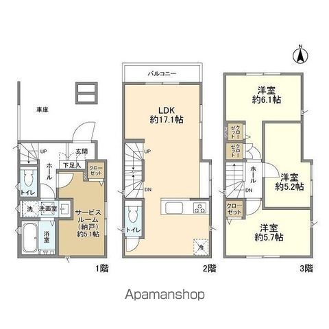 KOLET東浦和17 -｜東浦和駅（徒歩14分)埼玉県さいたま市緑区東浦和6丁目(賃貸一戸建・3SLDK・1階・87.35㎡・アパマンショップ岩槻店 株式会社 シンコー流通サービス)の詳細情報 ...